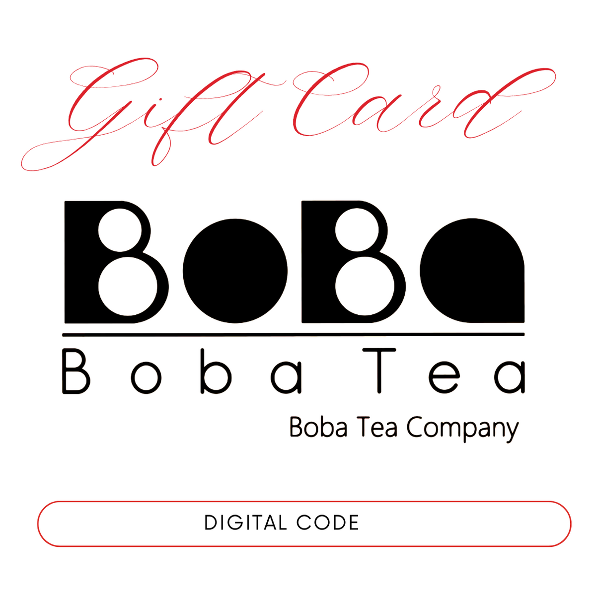 Gift Card – Boba Tea Company