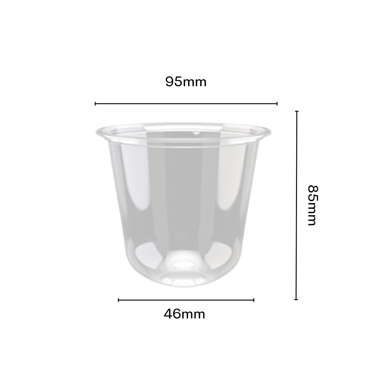 360ML Bubble Tea 95mm U Shape Chubby PP CUPS - 1000pcs – Boba Tea Company